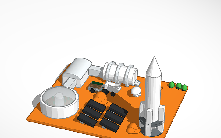 3D design mars base - Tinkercad