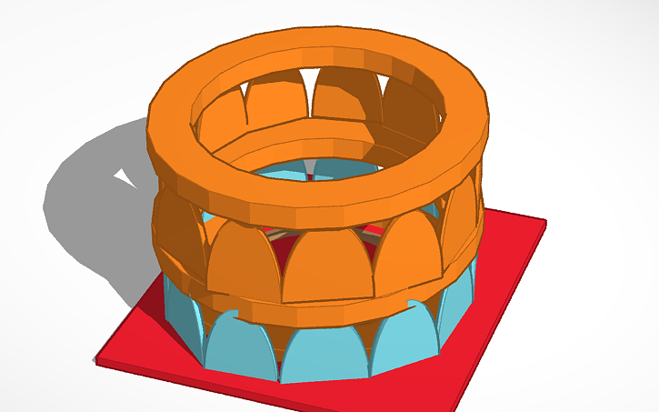 3D design colosseum - Tinkercad