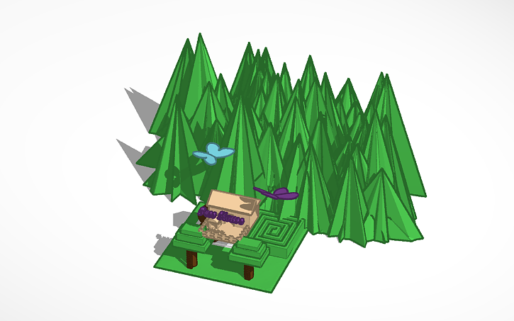 3D design tree house - Tinkercad
