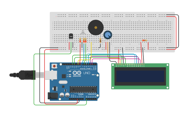 Circuit design Problem Statement 2 - Vasudev | Tinkercad