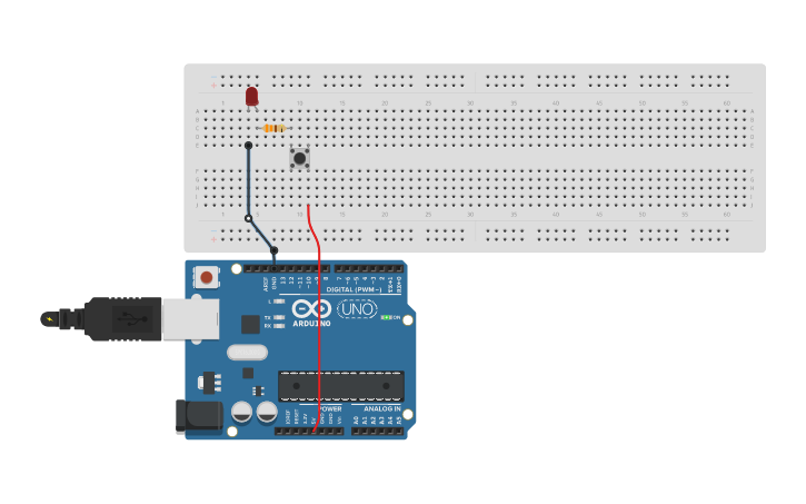 Circuit design 110 - Solution to Manual Blink | Tinkercad