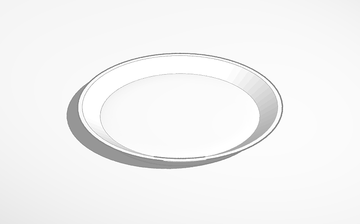 3D design Plate For Cakes | Tinkercad