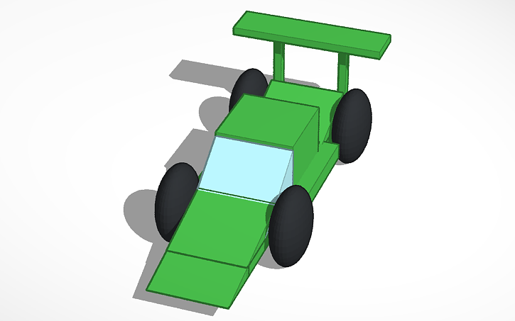 3D design simple race car - Tinkercad