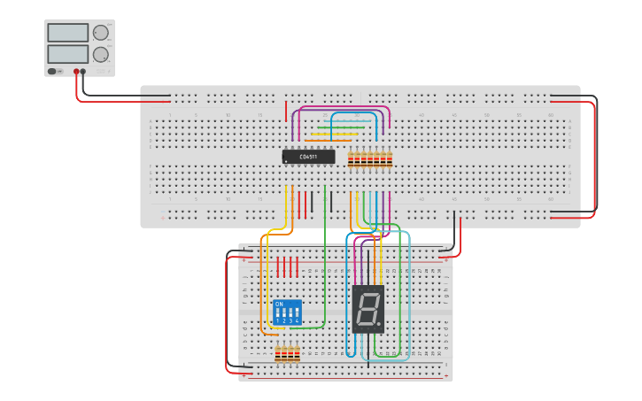 Circuit design Decoder 3input | Tinkercad