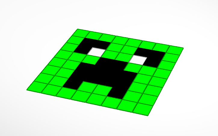 3D design Creeper Face | Tinkercad