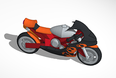 3D design motorcycle | Tinkercad