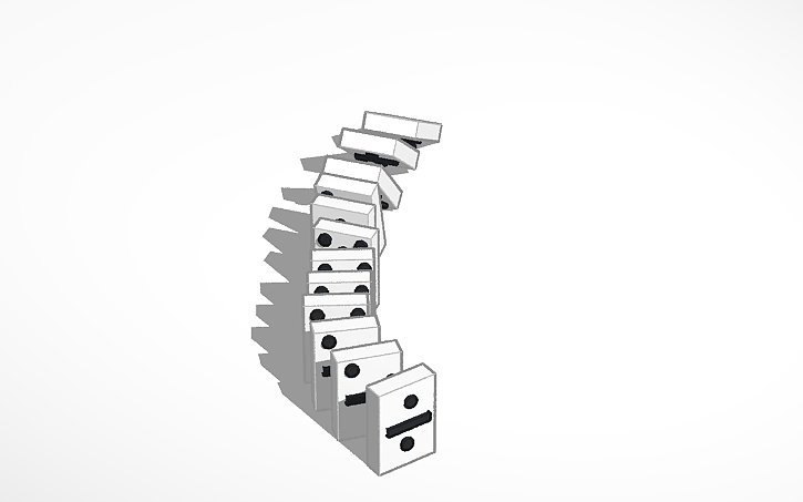 3D design Domino - Tinkercad