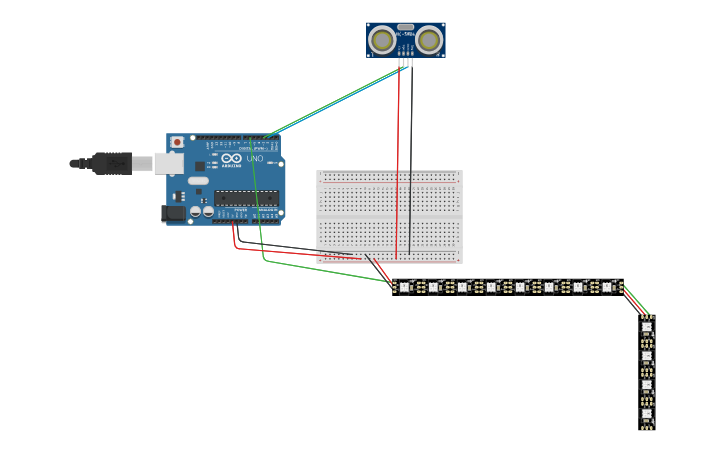 Circuit design Blob Following Distance - Tinkercad