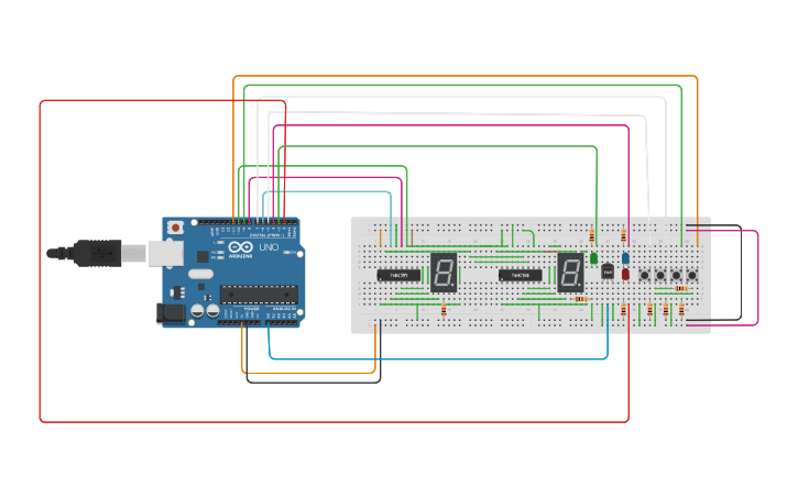 Circuit design Air Conditioning | Tinkercad