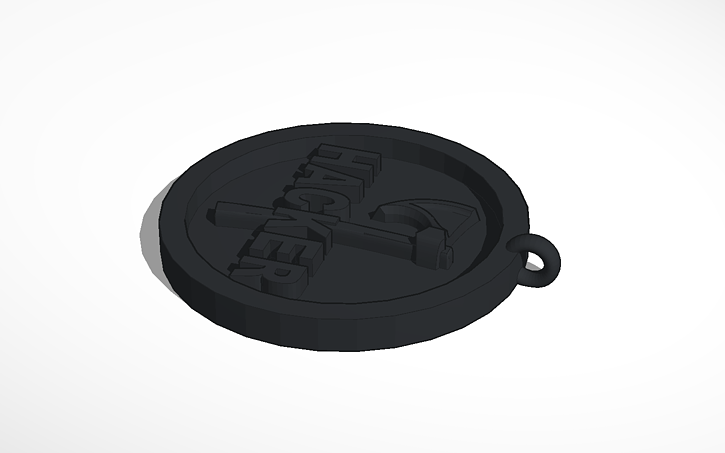 3D design Hacker Award Medallion - Tinkercad