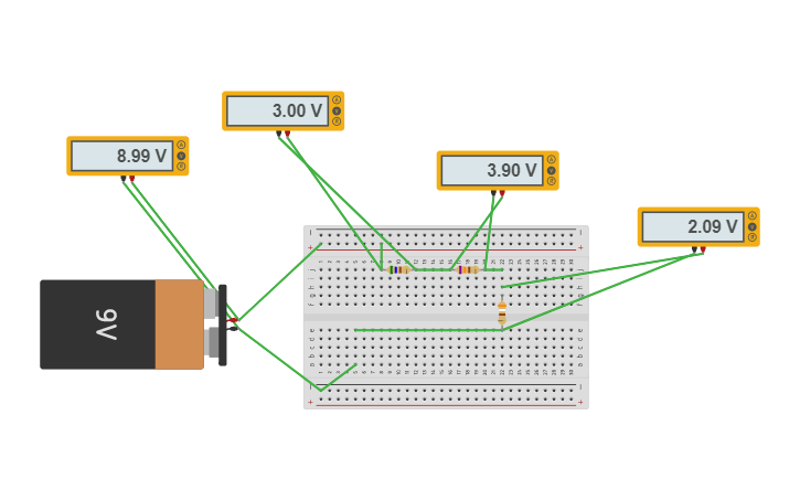 Circuit design CIRCUITO EN SERIE | Tinkercad