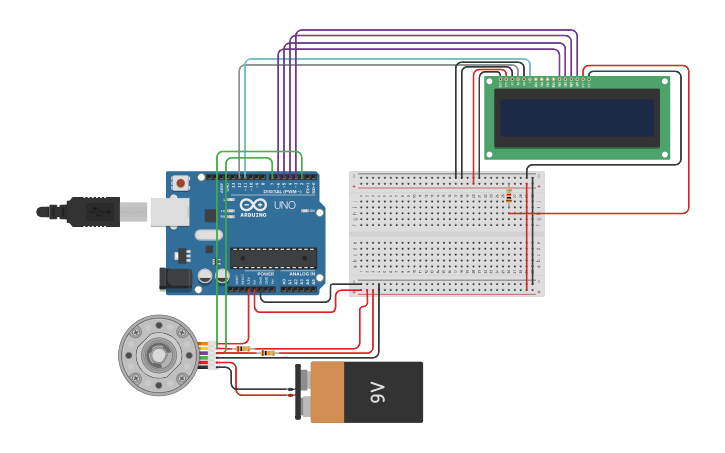 Circuit design Encoder - Tinkercad