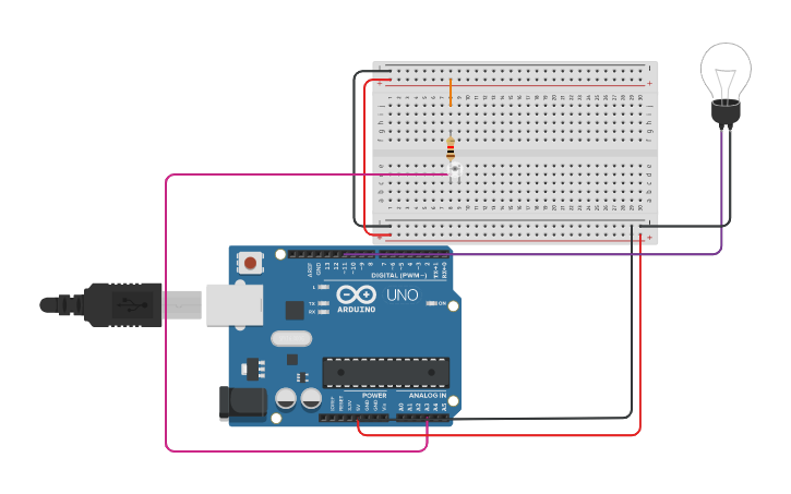 Circuit design Sensor de luz - Tinkercad