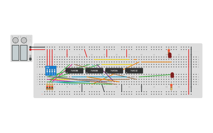 Circuit design tp7 prac.tecn.digitales | Tinkercad