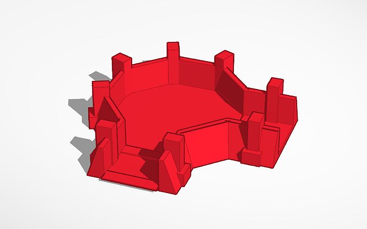 3D design Trenches (Round) - Tinkercad