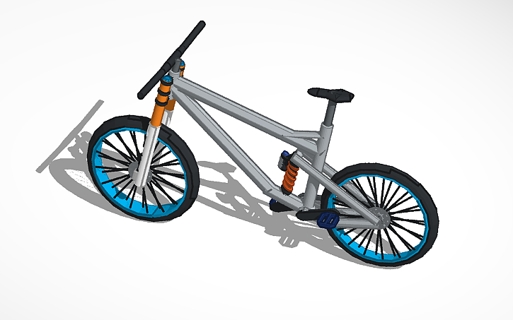 3D design full sus bike - Tinkercad