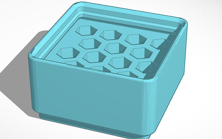 3D design Gridfinity 1x1x1 Hex bit holder x14 - Tinkercad