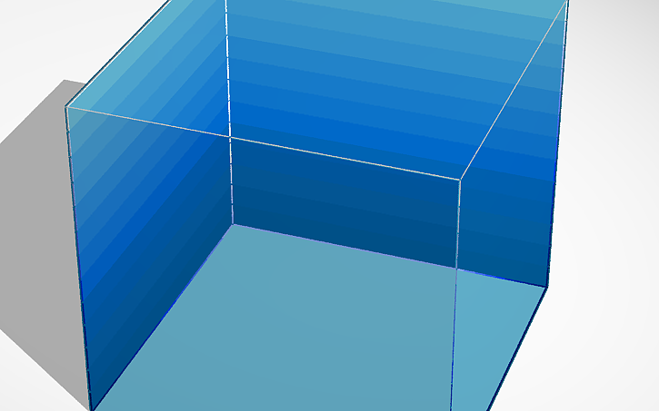 3D design Blue gradient - Tinkercad