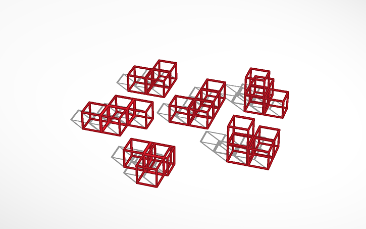 3D design Skeletal soma cube | Tinkercad