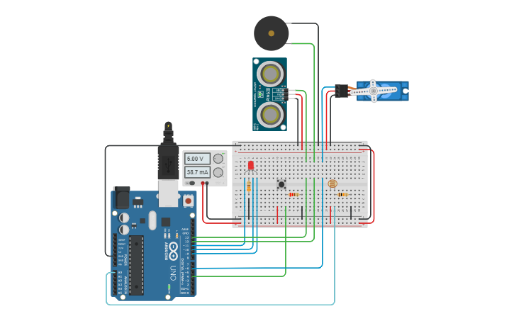 Circuit design Jerónimo Deiros - DBR (Daytime Barrier Raiser) | Tinkercad