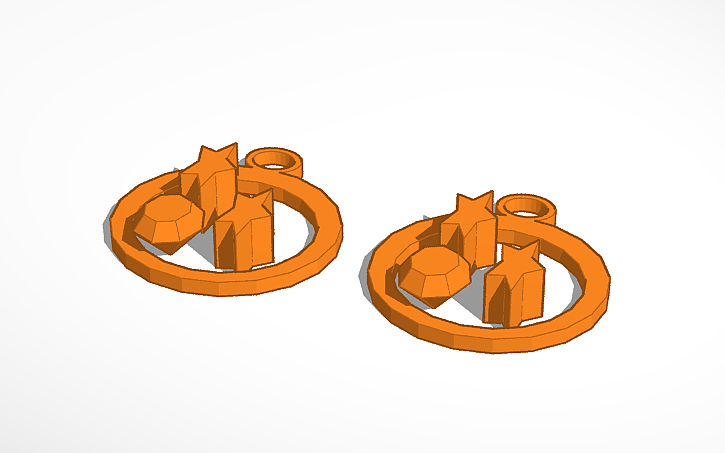 3D design Earrings | Tinkercad