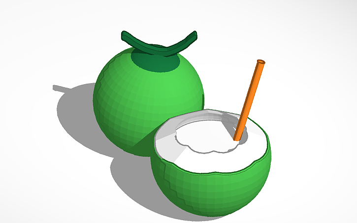 3D design COCONUT - Tinkercad