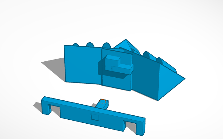 3D design Model train snow plow | Tinkercad