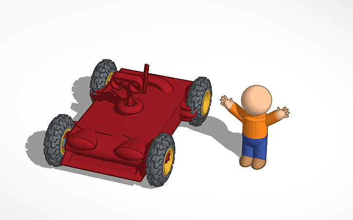 3D design Autonomous robot - Tinkercad