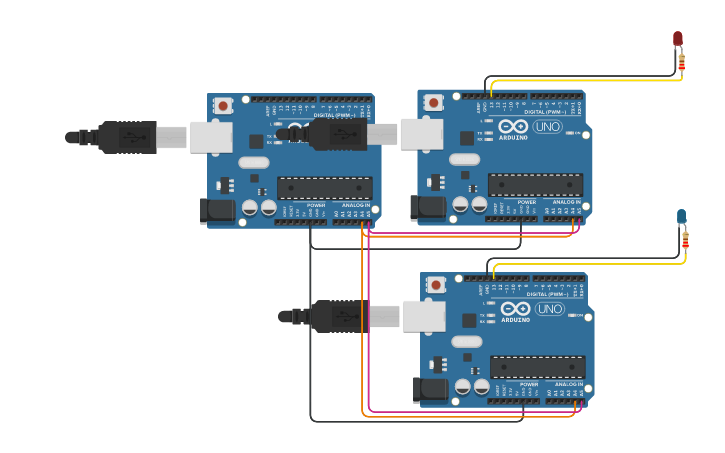 Circuit design 6_synchronous_communication - Tinkercad