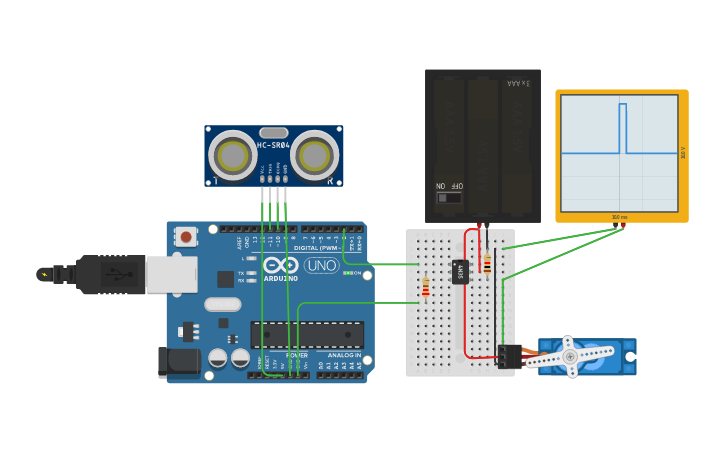Circuit design Sonar | Tinkercad