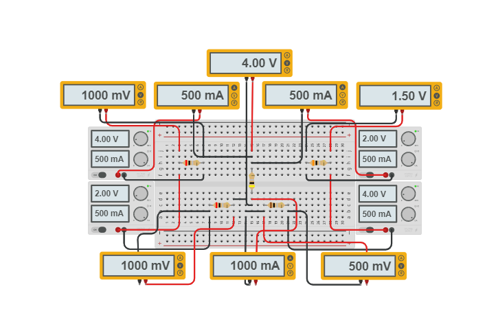 Circuit design Practica 2 LVK | Tinkercad