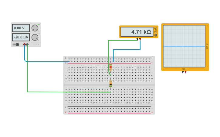 Circuit design Parallel Resistors - Tinkercad