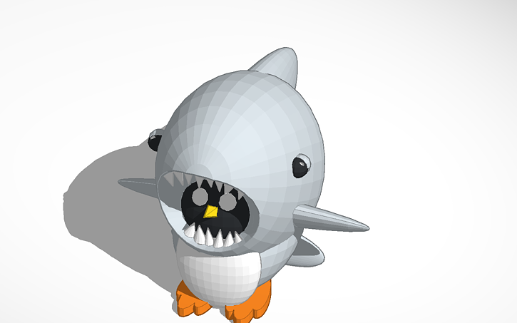 3D design penguin shark | Tinkercad