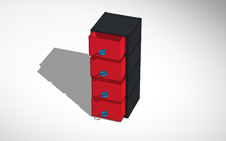 3D design Storage Cabinet - Tinkercad