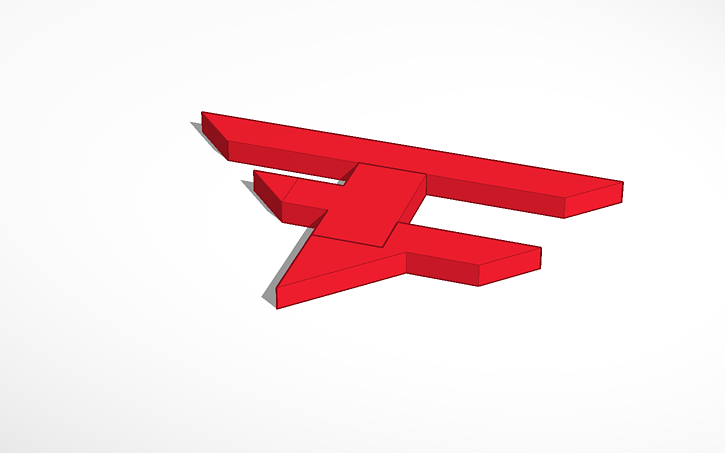3D design FaZe Logo - Tinkercad