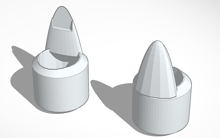 3D design bird beak - Tinkercad