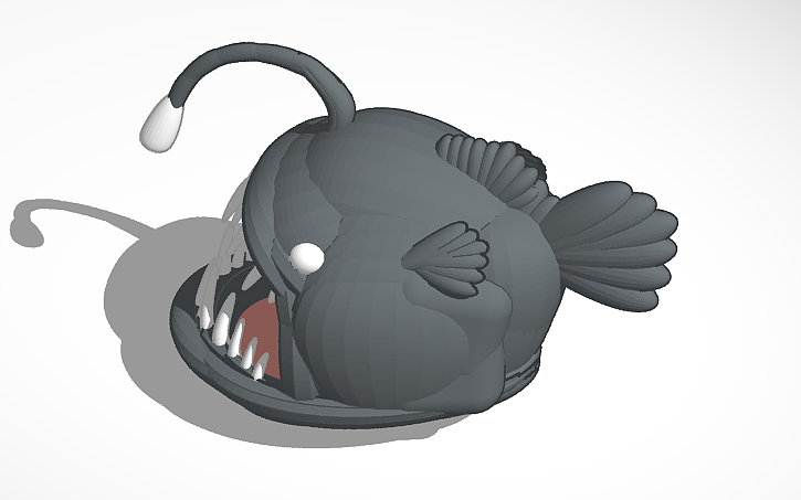 3D design Anglerfish - Tinkercad