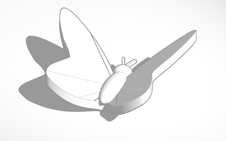 3D design Butterfly - Tinkercad