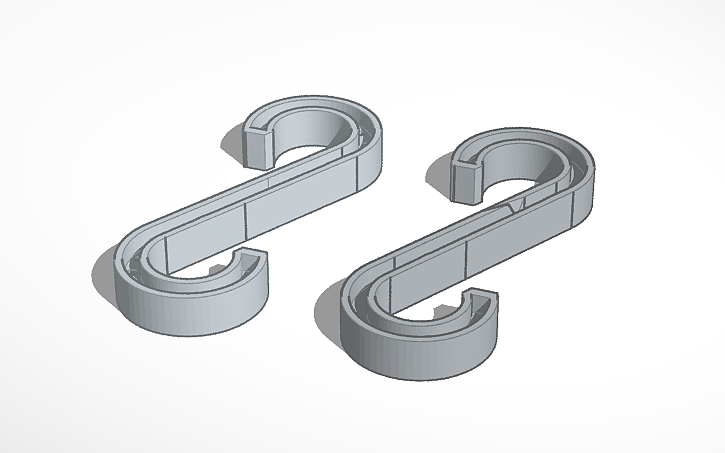 3D design Really Strong S-Hook - Tinkercad