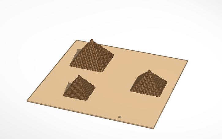 3D design Pyramids - Tinkercad