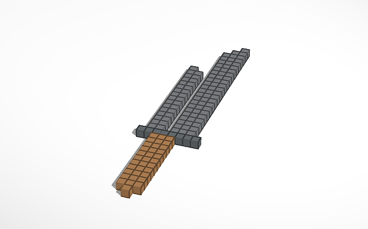 3D design pixel knife | Tinkercad