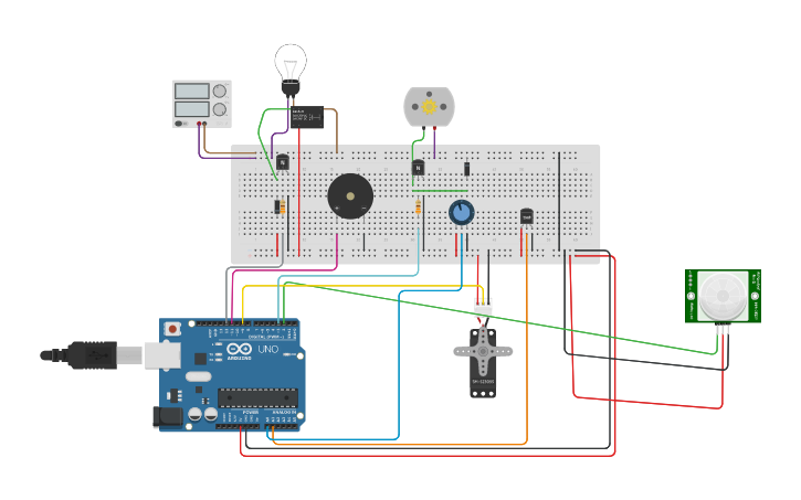 Circuit Design Home Automation Tinkercad