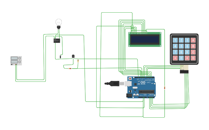 Circuit Design Password Based Control Circuit Tinkercad