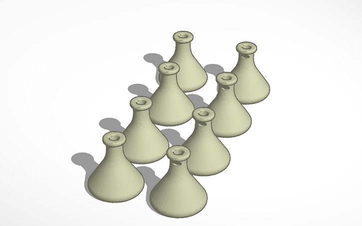 3D design flask - Tinkercad