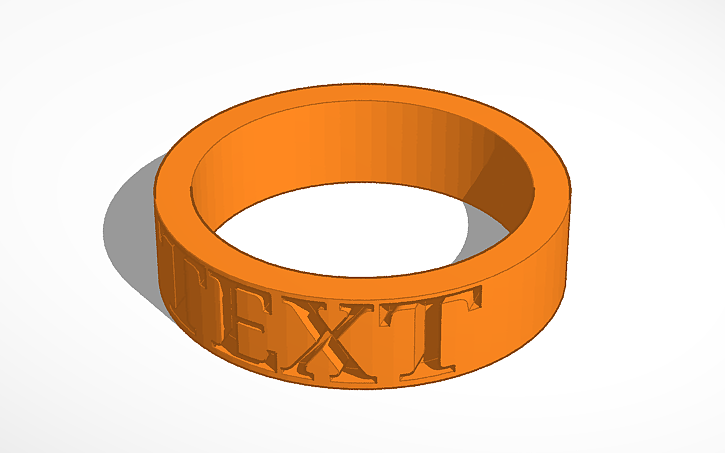 3D design Curved Text Demo - Tinkercad