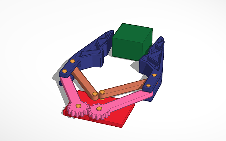 3D design gripper for robot-hw project - Tinkercad