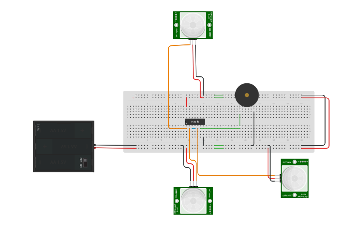 Circuit Design Proyecto Sistema De Seguridad Con Sensores Pir Tinkercad