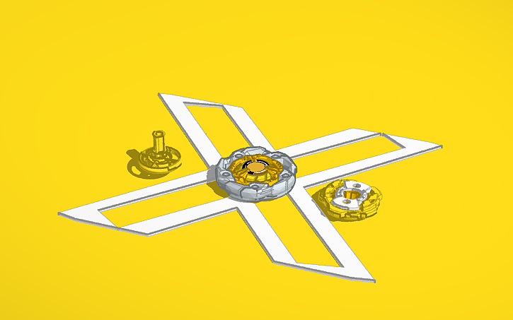 3D design (Prototype)Beyblade X/UX Wizard Rod/5-70/DB - Tinkercad