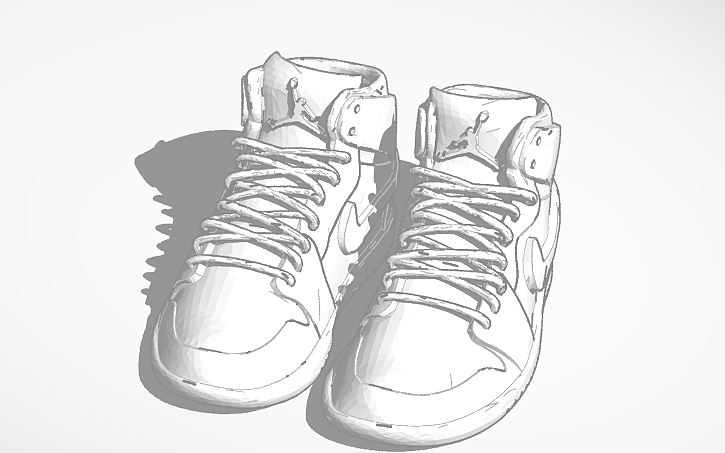 3D design nike shoe jordan - Tinkercad