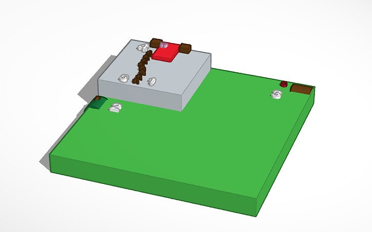 3D design Crime Scene Model (Forensic Science Final) - Tinkercad